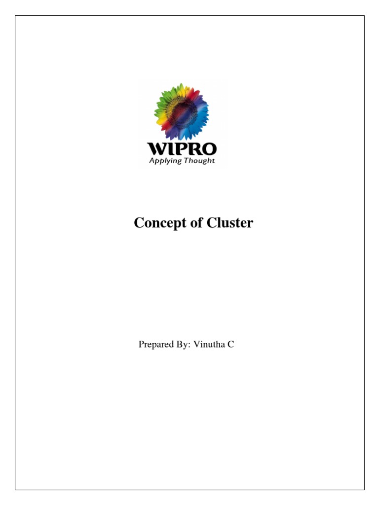 Concept of Cluster: Prepared By: Vinutha C | PDF | Computer Cluster | Load Balancing (Computing)