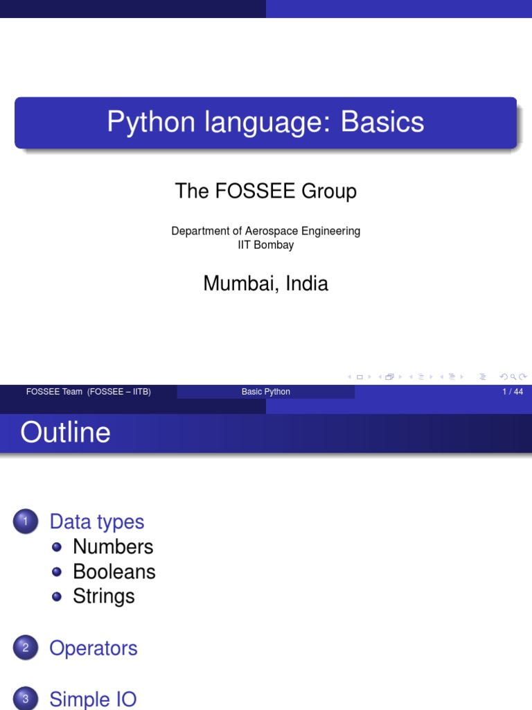 An Introduction To Python Data Types And Operators Pdf Data Type 