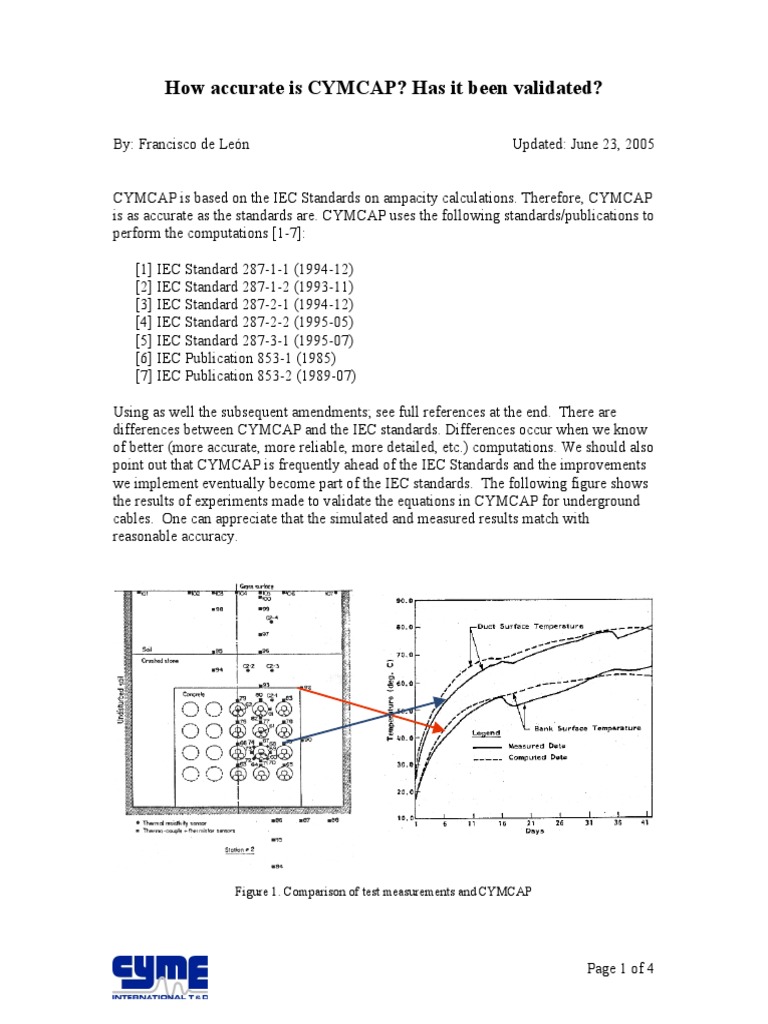 CYMCAP Validation | PDF | Electrical Wiring | Electric Power