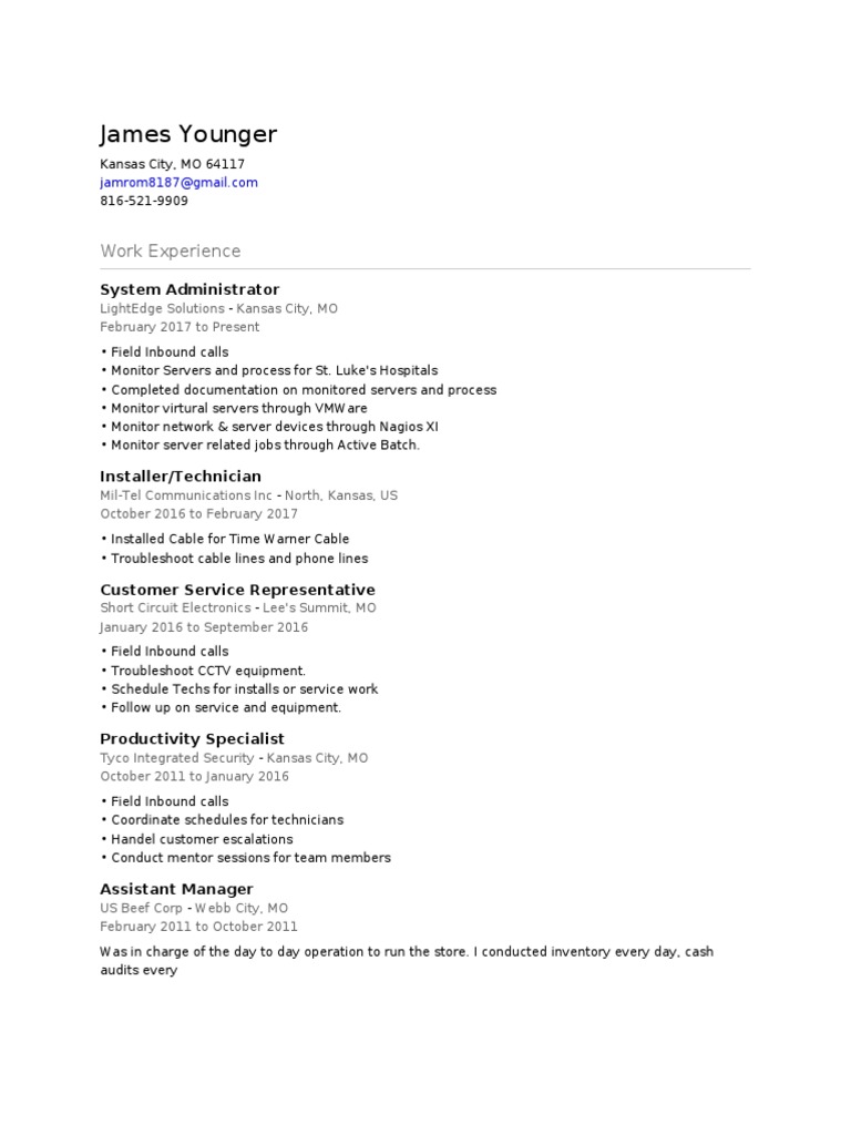 James-Younger 3 | PDF | Technical Support | Computing