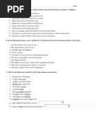 Finite and Non-Finite Verbs Worksheet | PDF