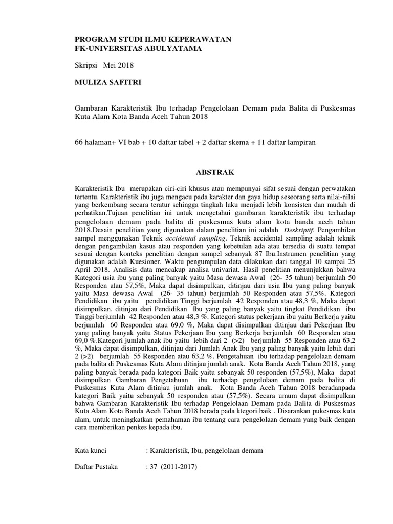 Abstrak Skripsi | PDF