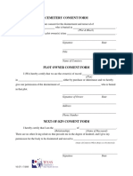 application-exhumation-licence | PDF | Burial | Cremation