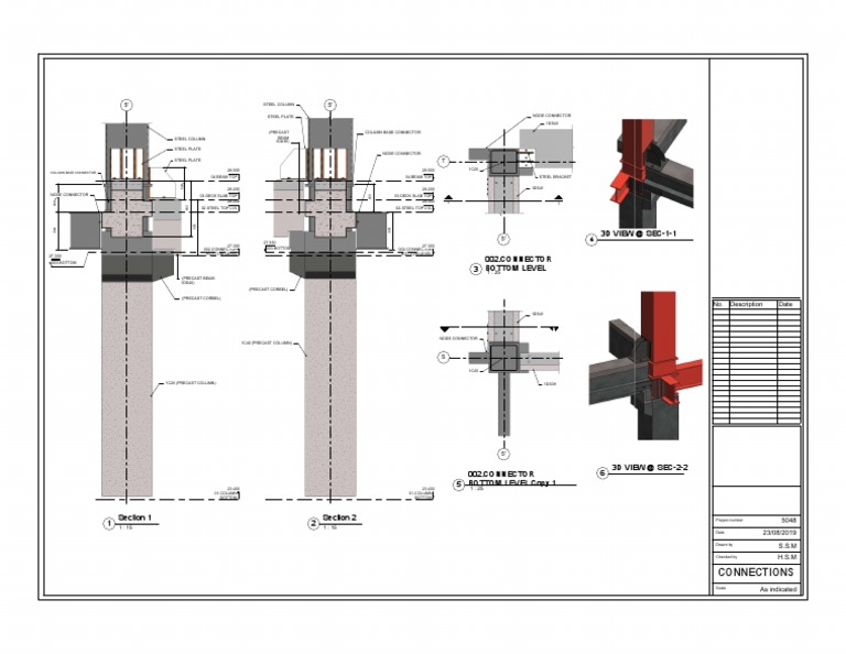Connection Sheet 1 | PDF | Structural Engineering | Economic Sectors