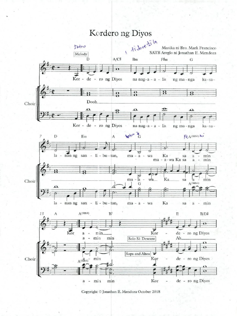 Kordero NG Diyos (Mark Francisco)