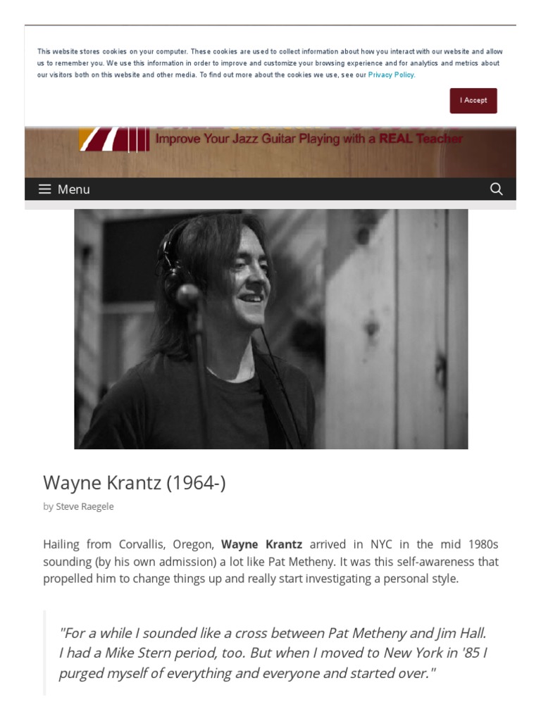 WWW Jazzguitarlessons Net Blog Wayne Krantz | PDF | Jazz | Chord (Music)