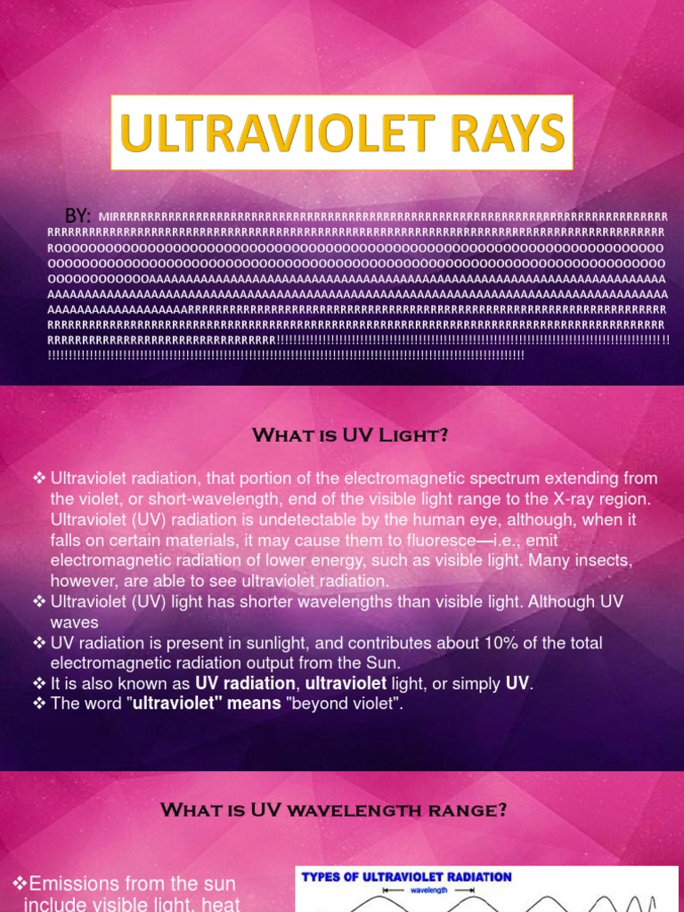 Ultrav Rays | PDF | Ultraviolet | Electromagnetic Radiation