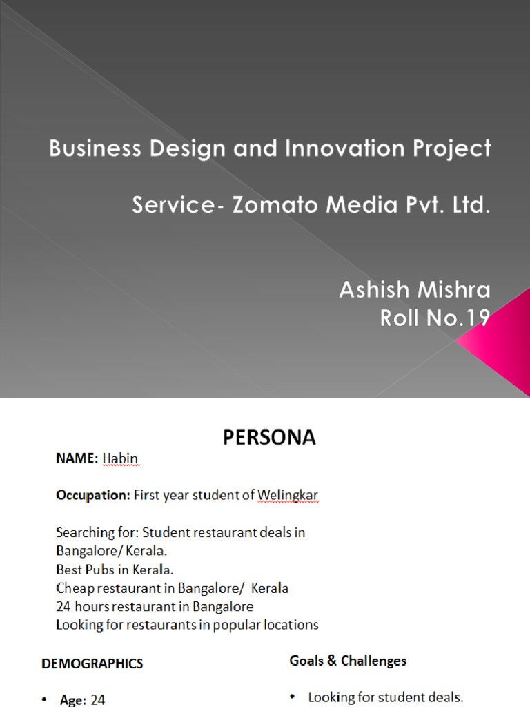 Zomato Presentation | PDF