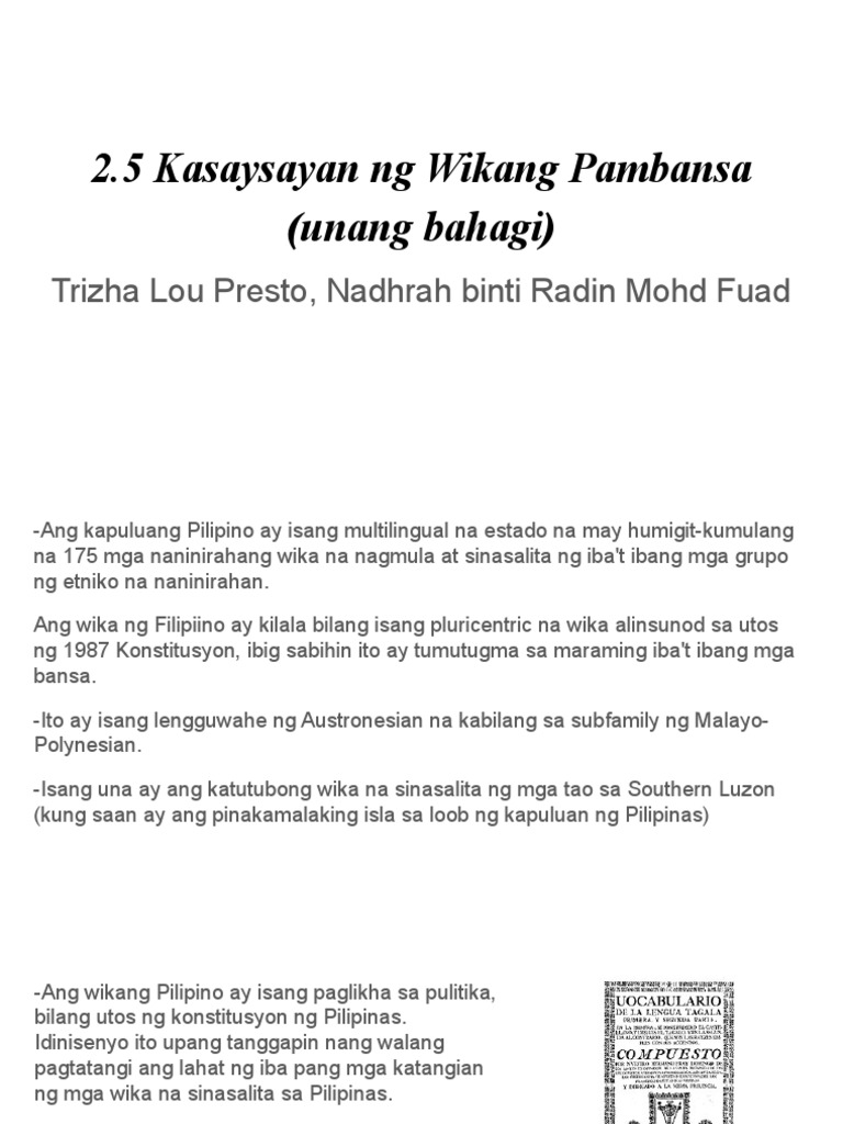 Wikang Pambansa | PDF