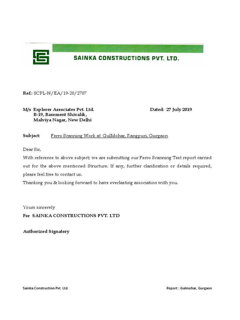 Ferro Scanning Report | PDF | Nondestructive Testing | Economic Sectors