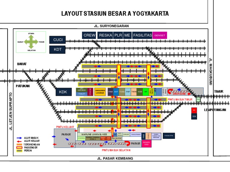 Layout Stasiun Yogyakarta 2019 | PDF