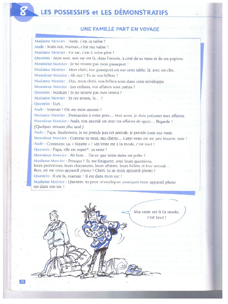 Les Adjectifs Possessifs Et Démonstratifs | PDF