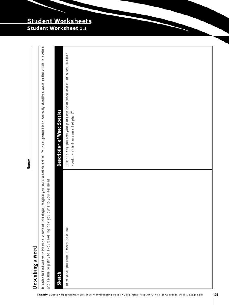 Invasive Species Student-Worksheets | PDF | Weed | Seed