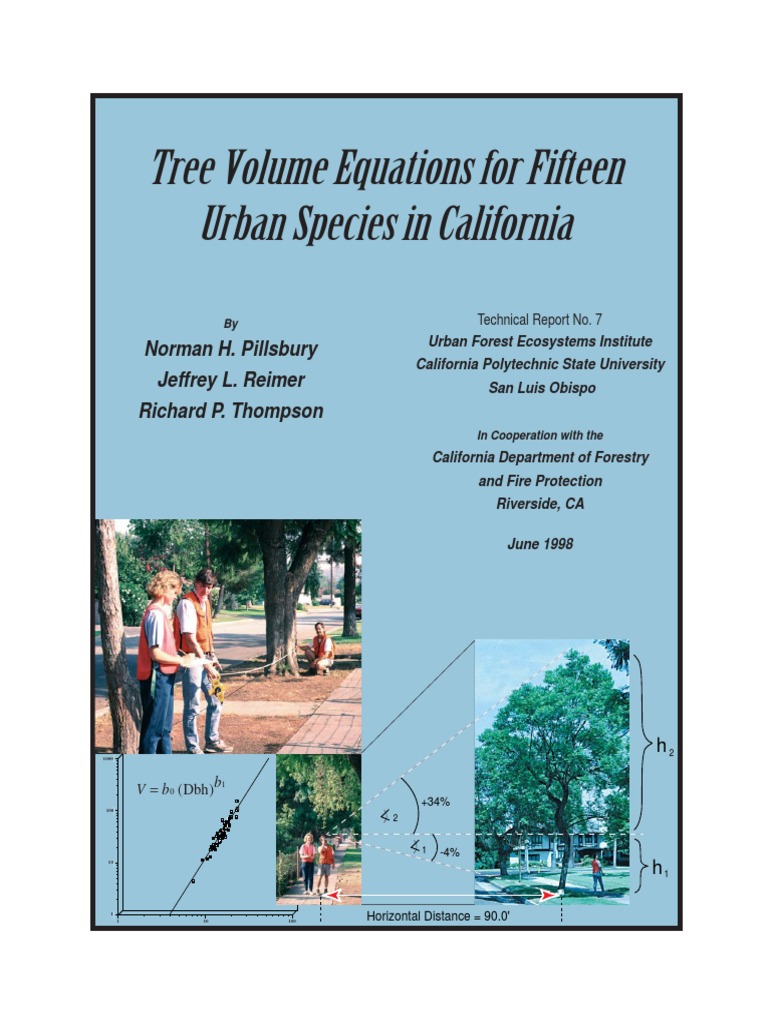 04.tree Volume Equations For Fifteen Urban Species in California PDF ...