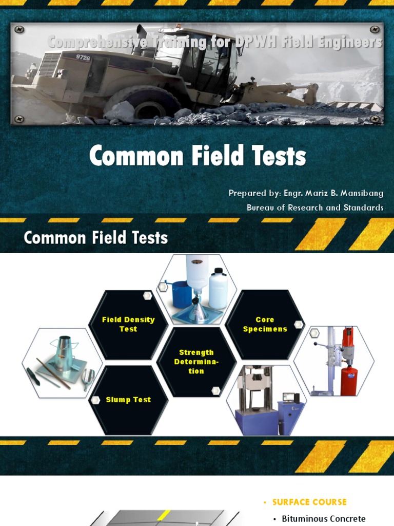 Common Field Test | PDF | Concrete | Density