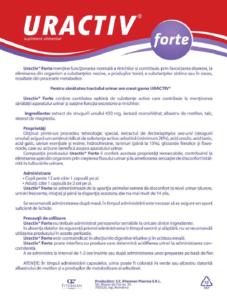 Uractiv Forte Capsule PDF | PDF
