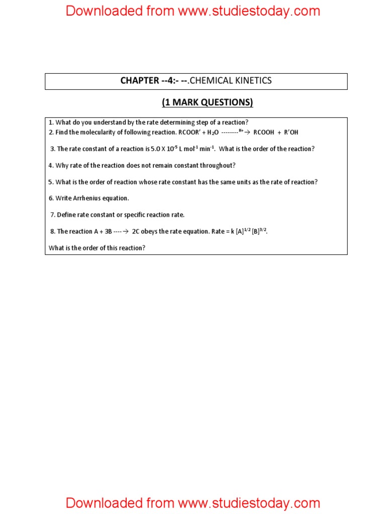 Understanding Chemical Kinetics: Rates of Reactions and Factors ...