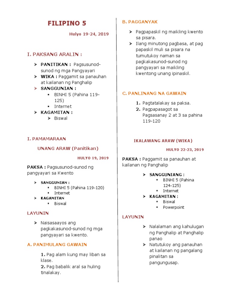 Kaukulan NG Panghalip Panao | PDF