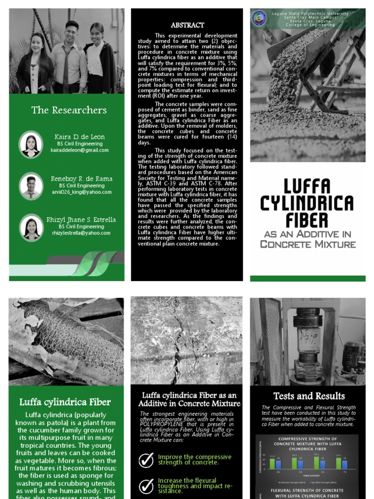 Brochure - Luffa Cylindrica Fiber As An Additive in Concrete MIxture ...