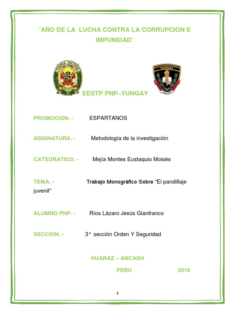Pandillaje Juvenil: Causas y Prevención | PDF | Conceptos psicologicos ...