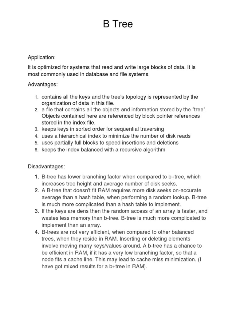 BTREE | PDF | Computer Engineering | Computer Data