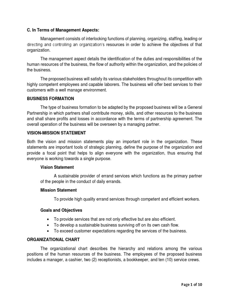 C. in Terms of Management Aspects | PDF | Human Resources | Strategic ...