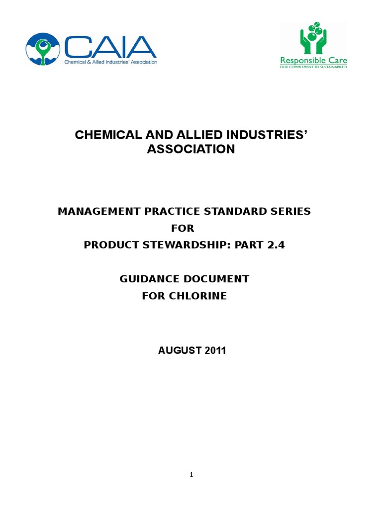 Chlorine | PDF | Personal Protective Equipment | Chlorine