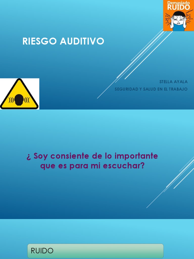 Riesgo Auditivo | PDF | ruido | Audiología