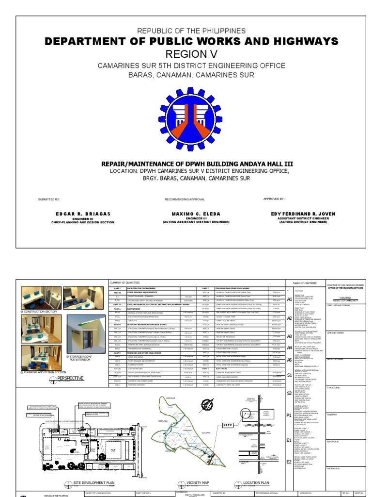 Department of Public Works and Highways: Region V | PDF | Framing ...