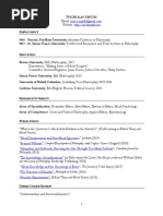 Julia Markovits: CV and Academic Profile | PDF | Immanuel Kant | Reason
