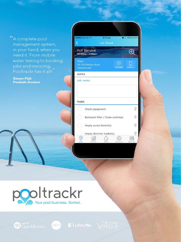 A Complete Pool Management System, in Your Hand, When You Need It. From ...