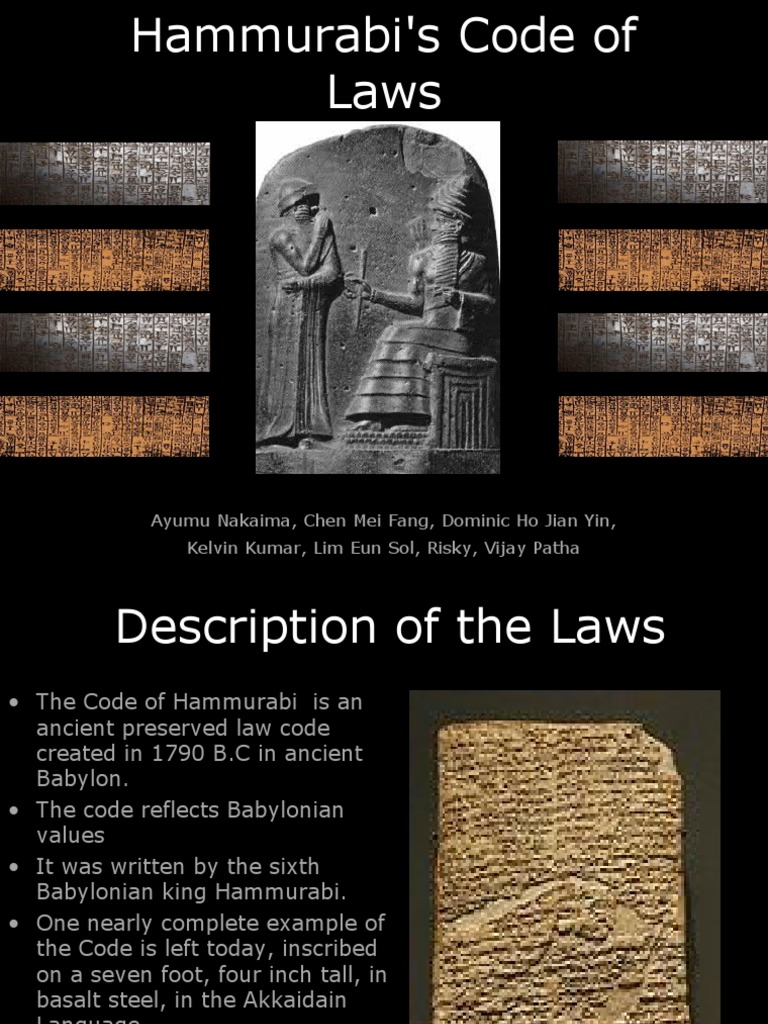 The Code of Hammurabi: A Pioneering Legal Code Establishing ...