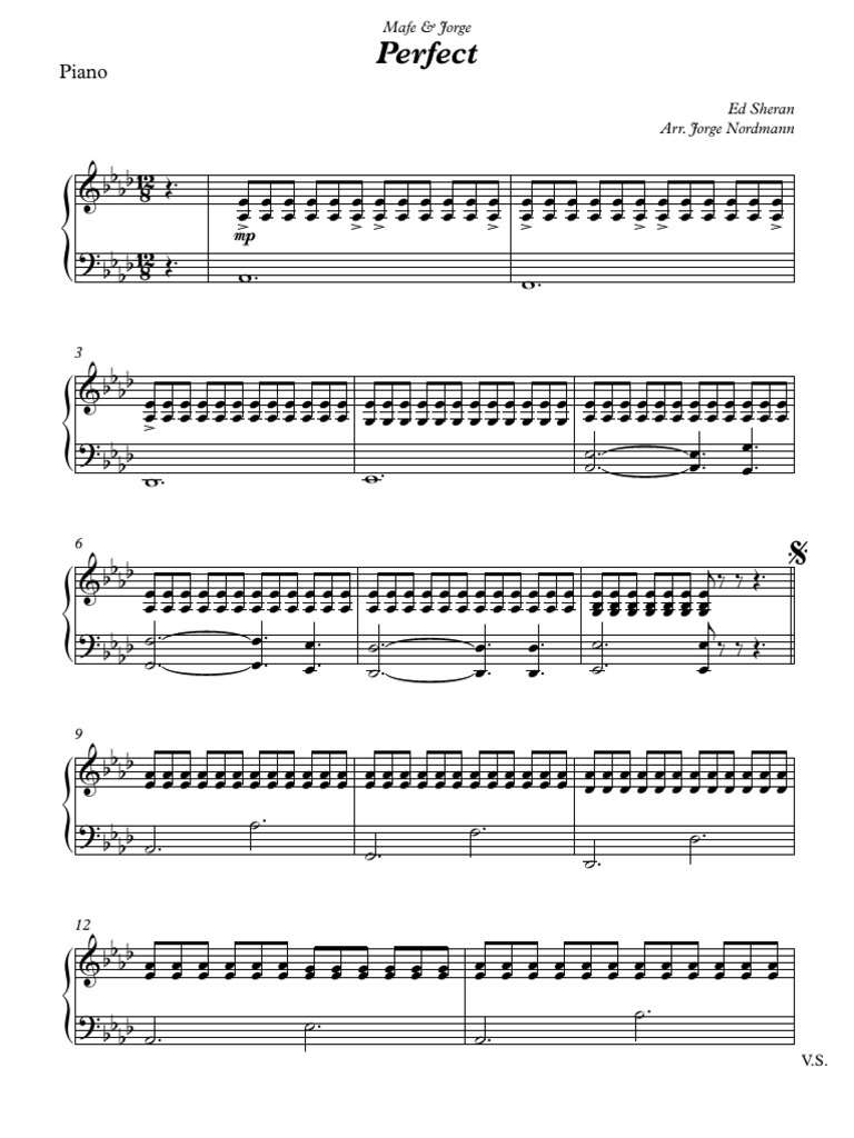 Perfect - Piano | PDF