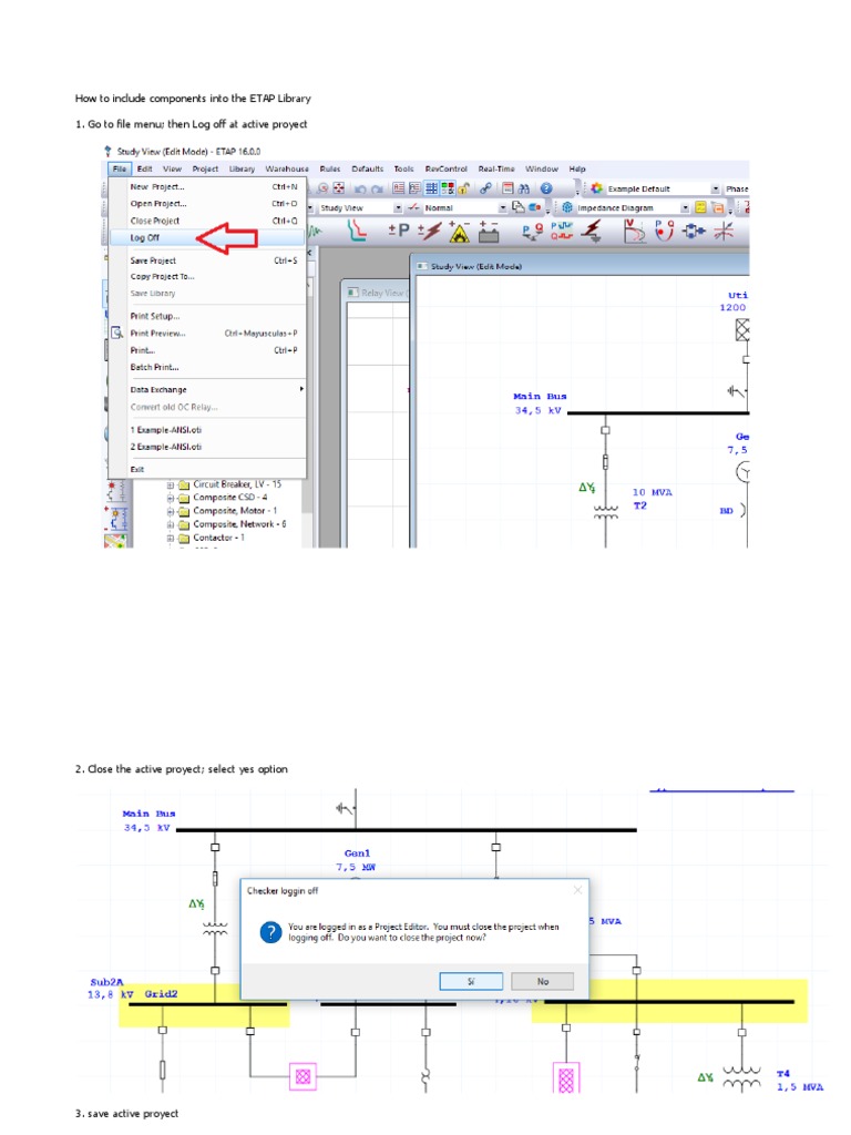 How To Include Components Into The ETAP Library | PDF | Computers