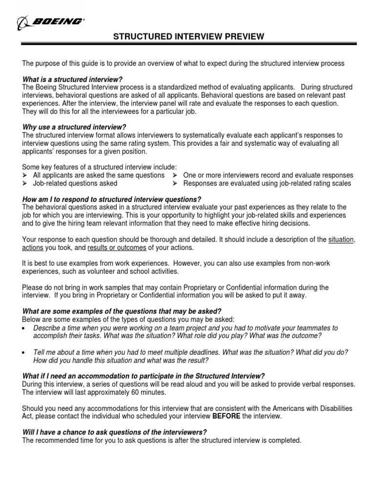 Structured Interview | PDF | Interview | Behavior Modification