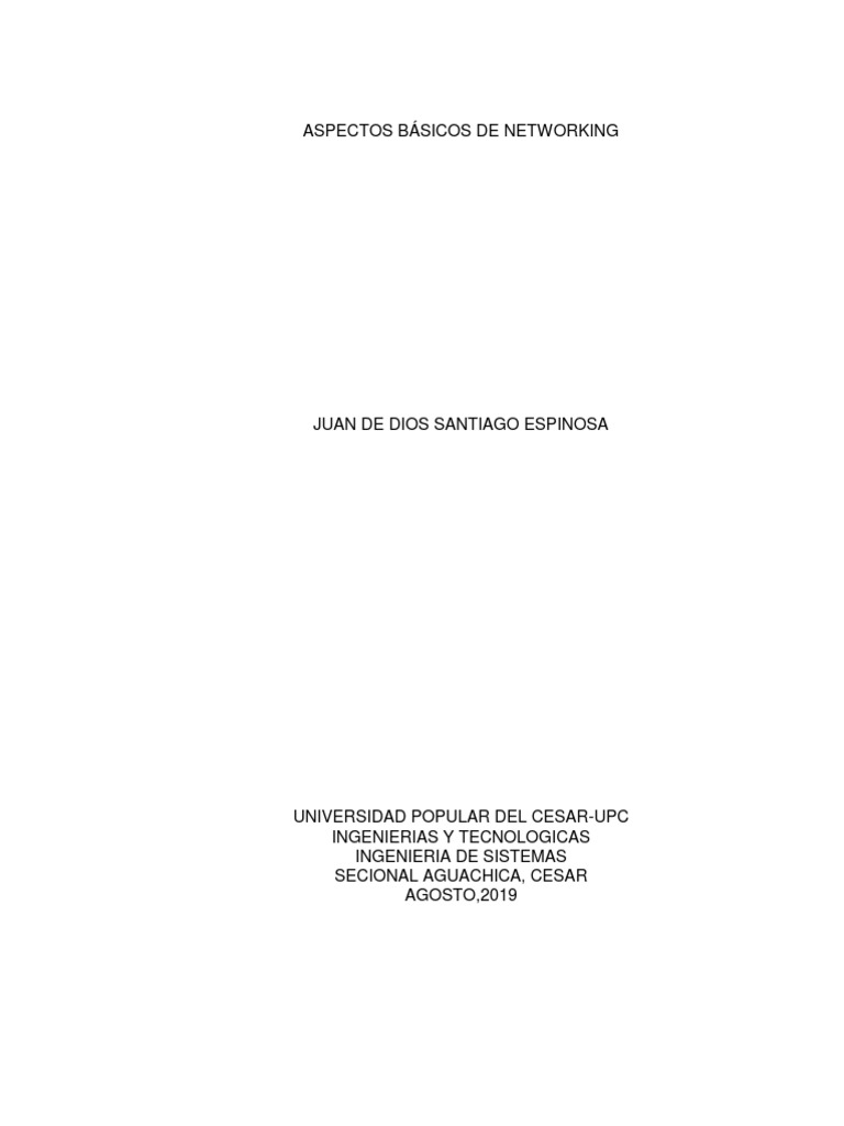 Aspectos Básicos de Networking | PDF | Protocolos de internet | Red de computadoras