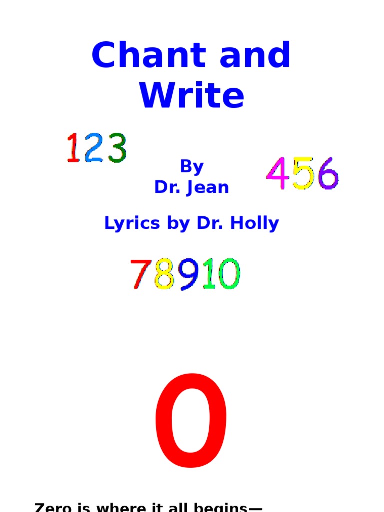 Chant and Write: by Dr. Jean Lyrics by Dr. Holly | PDF | Geometry ...
