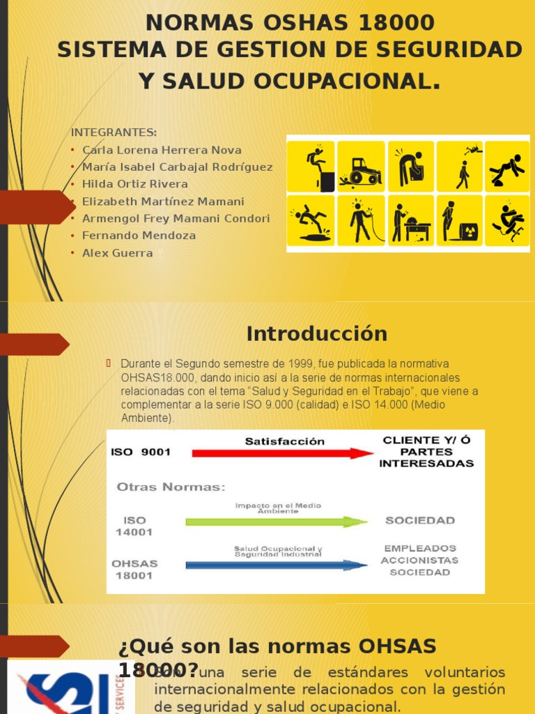 Normas Oshas 18000 | PDF | Seguridad y salud ocupacional | La seguridad