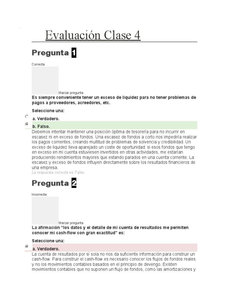 Evaluación Clase 4 | PDF | Presupuesto | Interés