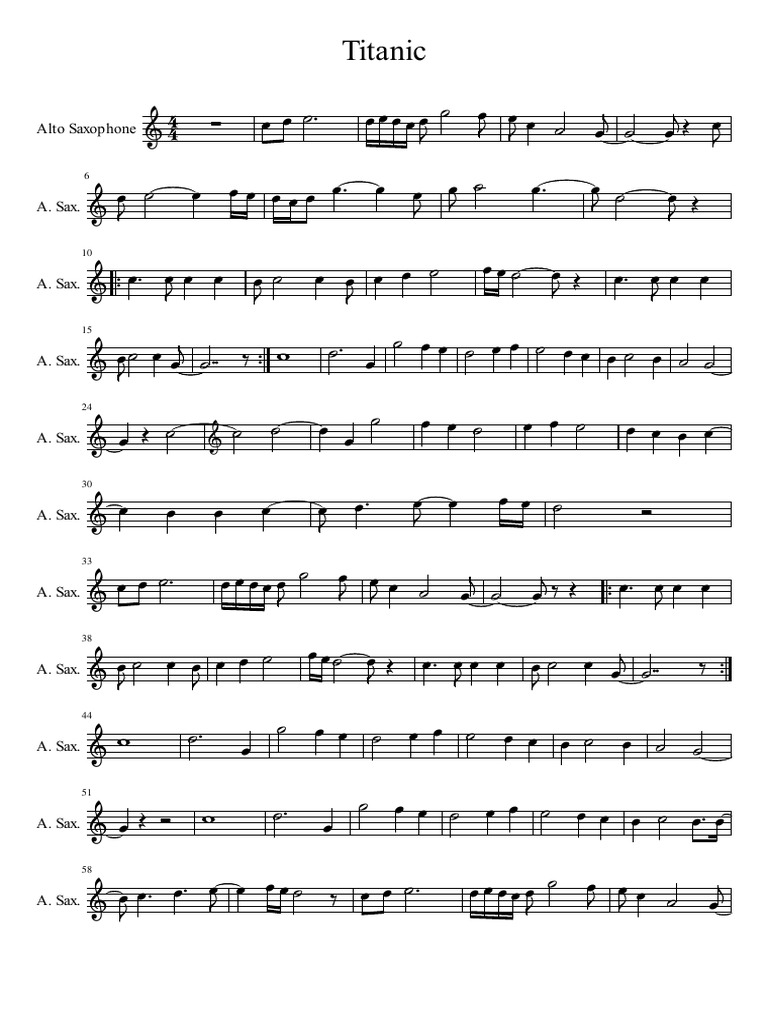 Titanic | PDF | Saxophone | American Popular Music
