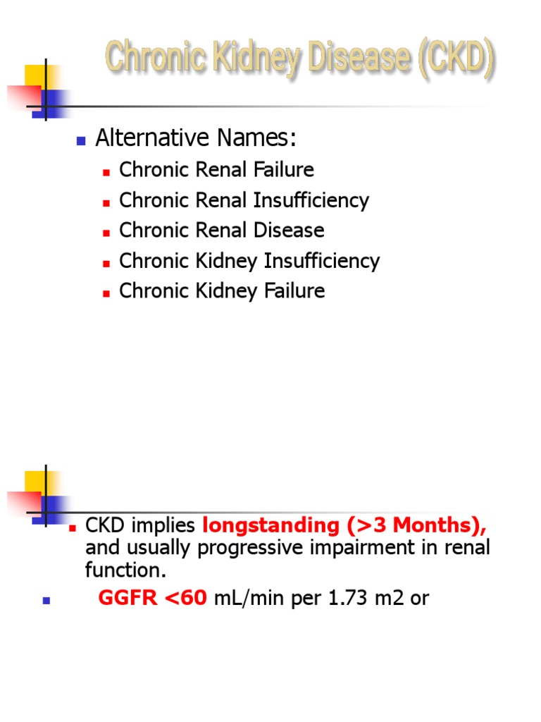 Alternative Names | PDF | Chronic Kidney Disease | Kidney Disease