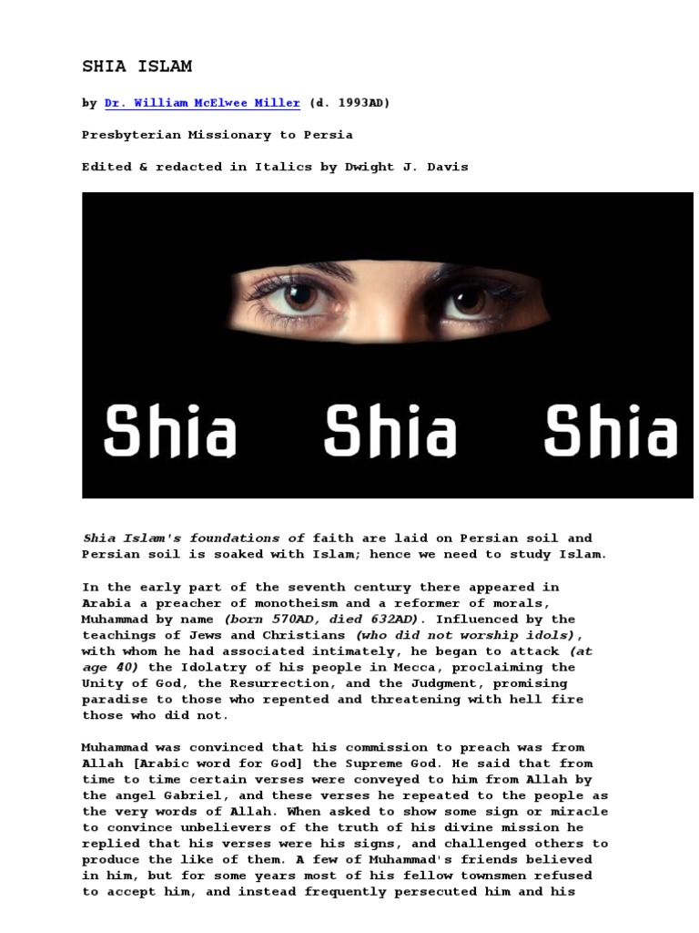 Shia Islam's Foundations of Faith | PDF | Shia Islam | Ali