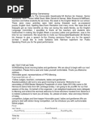 Welcome Ceremony Emcee Script | PDF