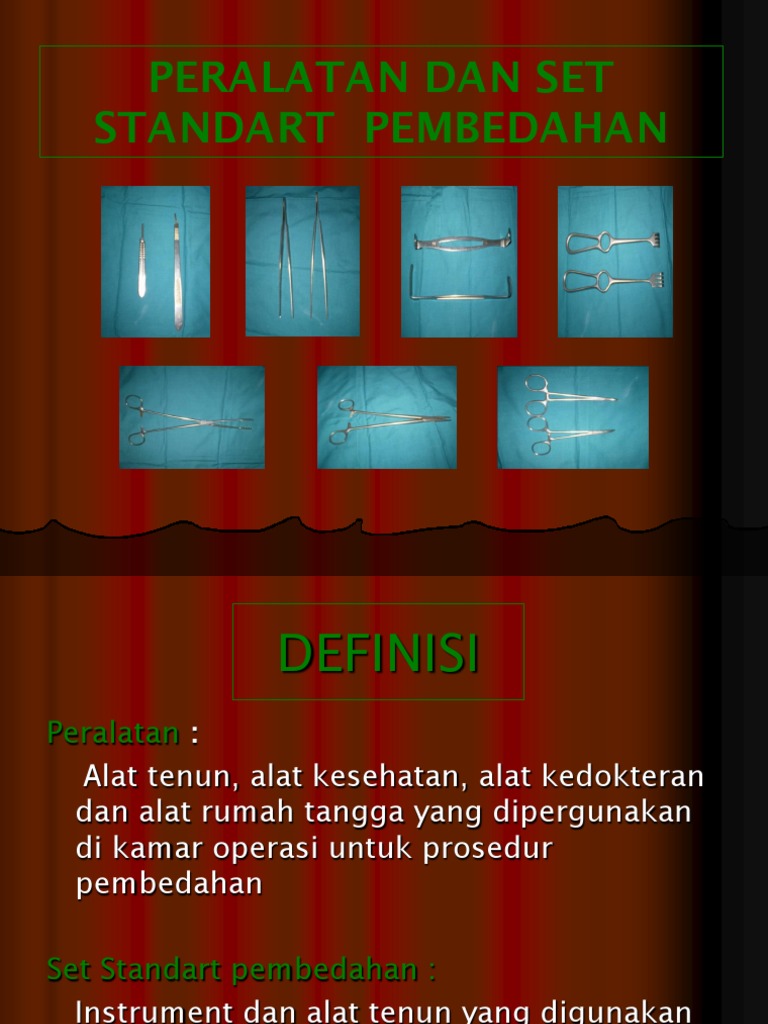 Peralatan Dan Set Standart Pembedahan | PDF