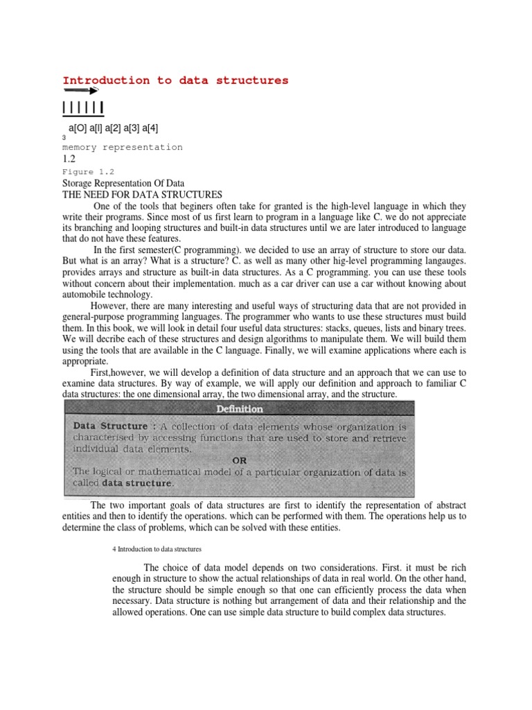 BCA Data Structures Notes | PDF | Data Structure | C (Programming Language)