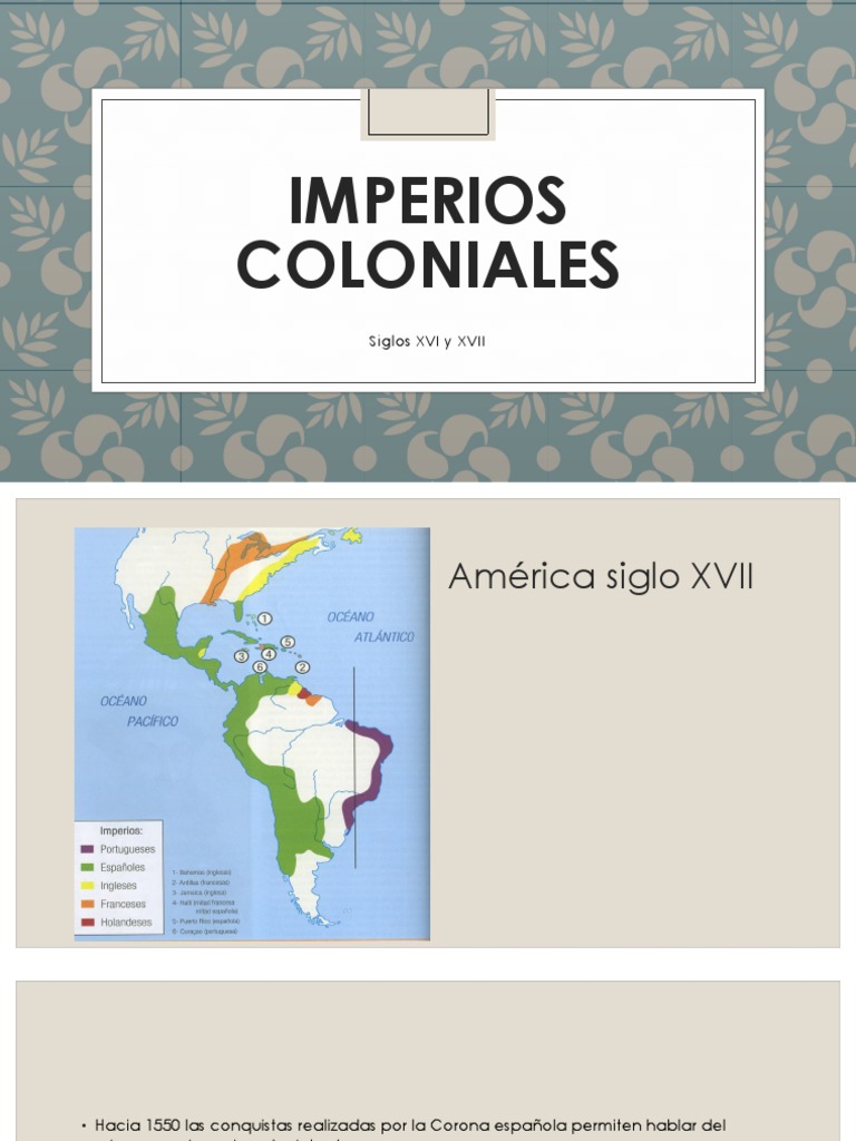 Imperios Coloniales | PDF | Imperio español | Colonización europea de ...