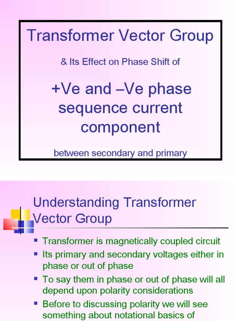 Vector Group Trafo | PDF | Electromagnetic Induction | Transformer
