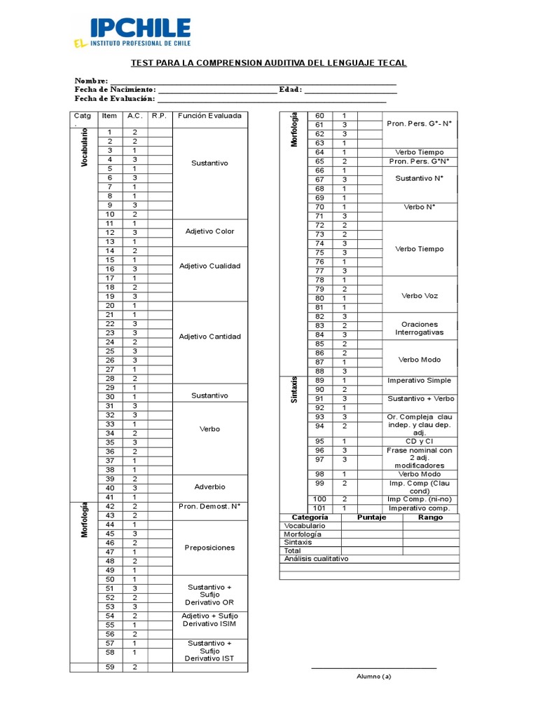 Tecal Hoja de Respuesta | PDF | Tipología Lingüística | Semántica