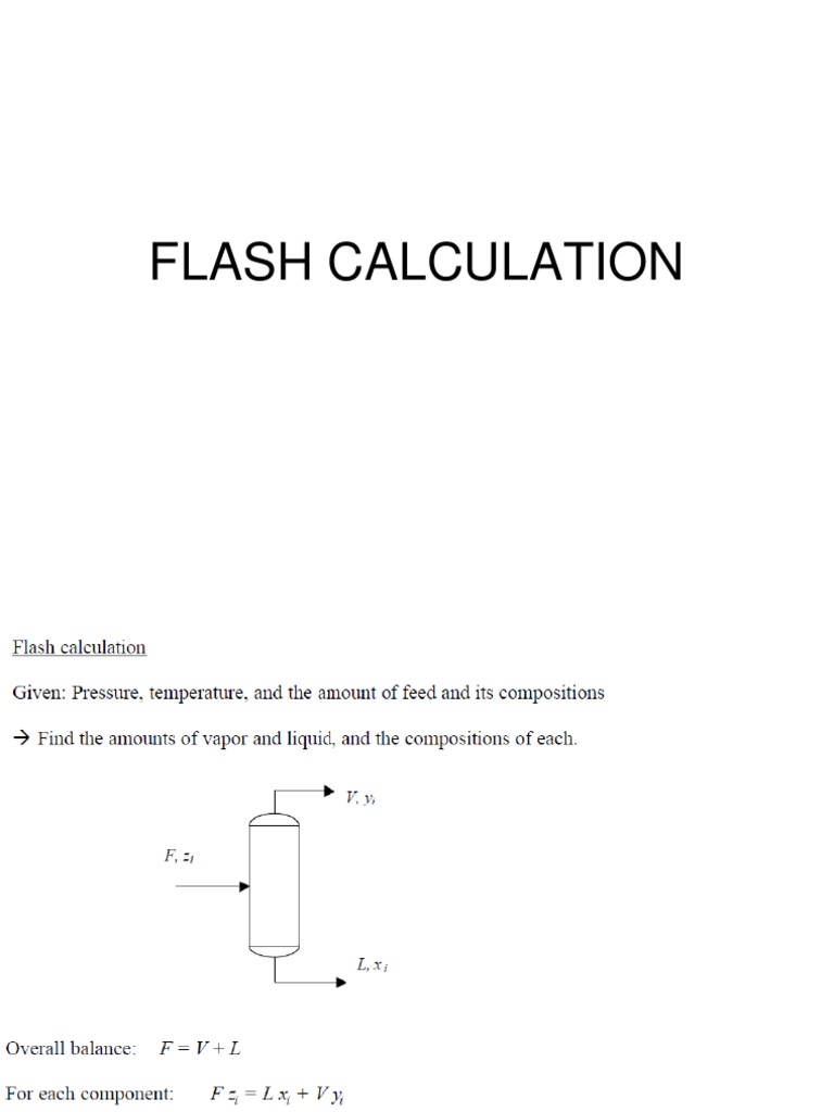 Flash Calculation | PDF