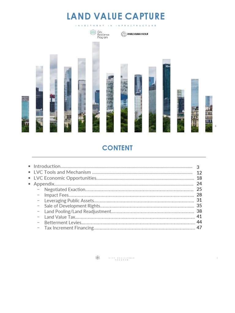 Land Value Capture | PDF | Taxes | Infrastructure